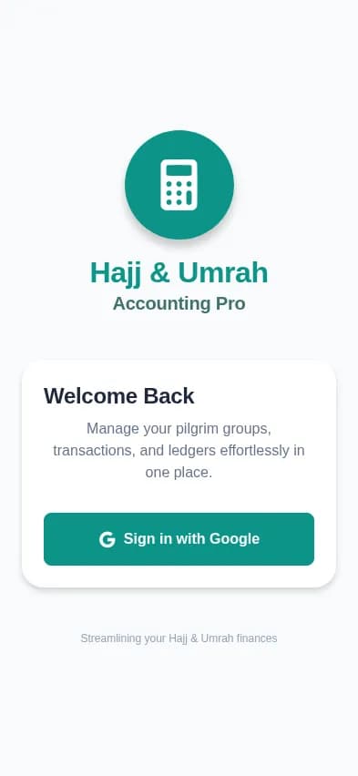 HajjUmrah Accounting App
