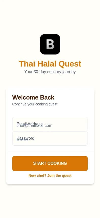 Halal Thai Recipe Quest