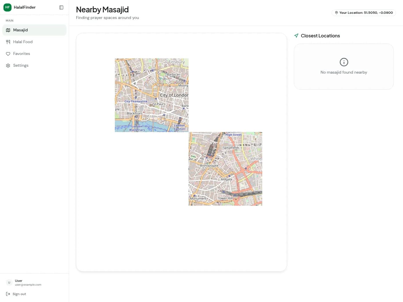 HalalFinder App