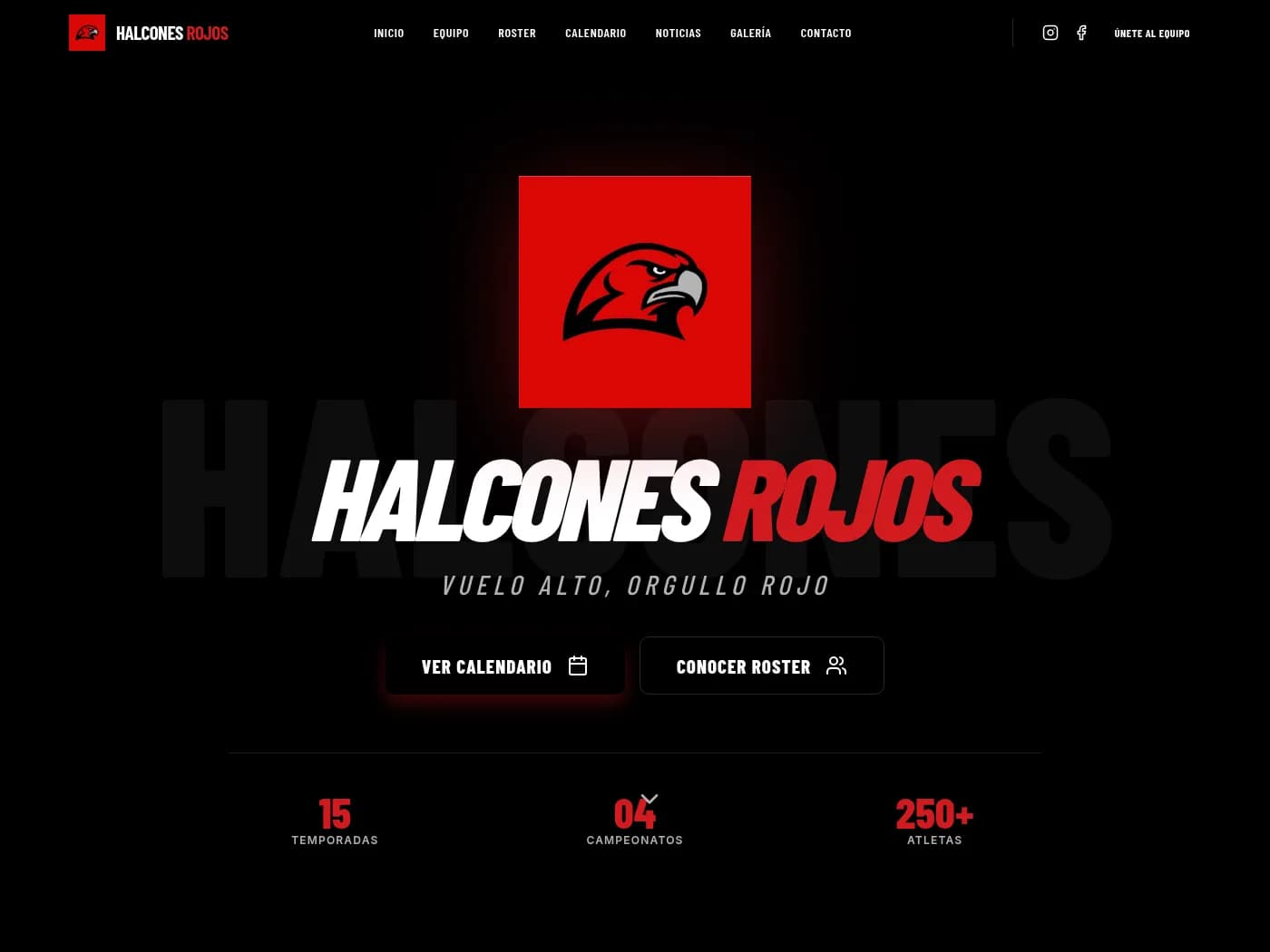 Halcones Rojos Team Site