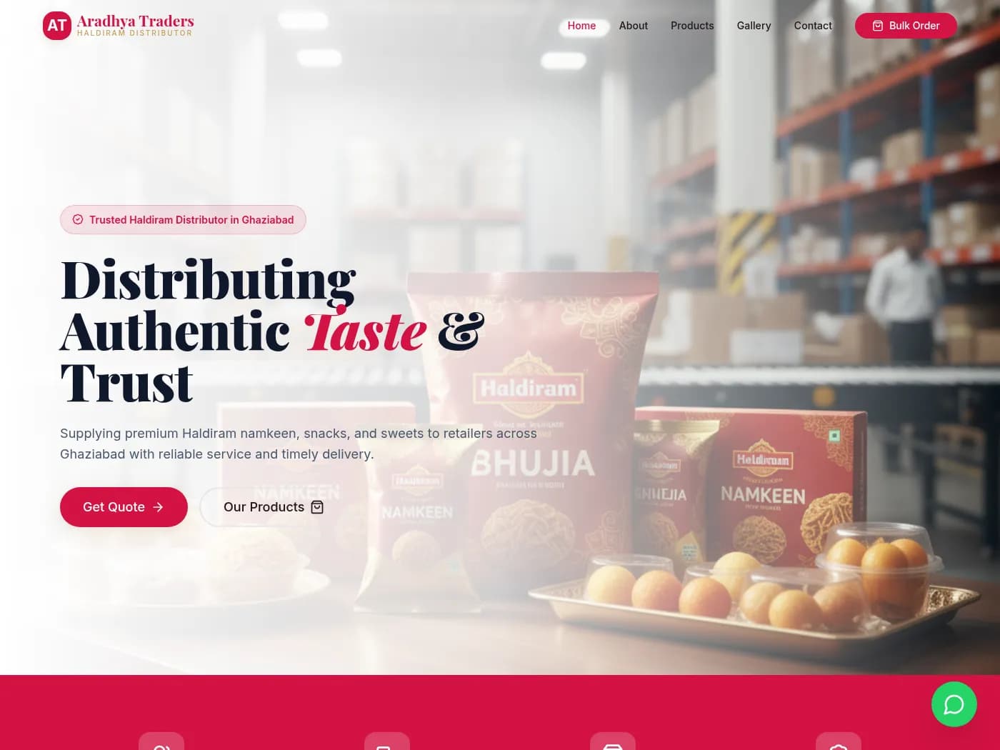 Haldiram Distributor Site