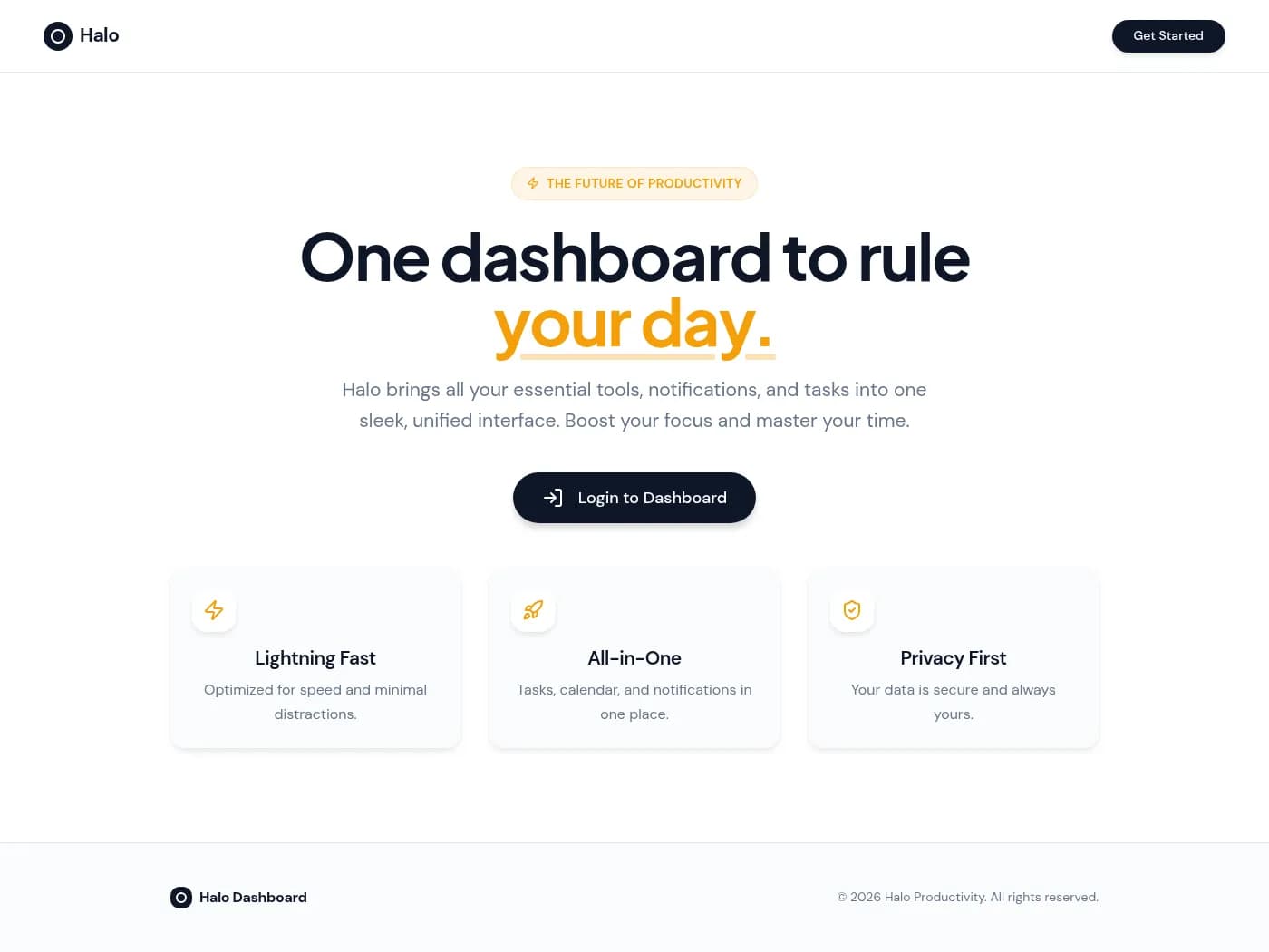 Halo Dashboard
