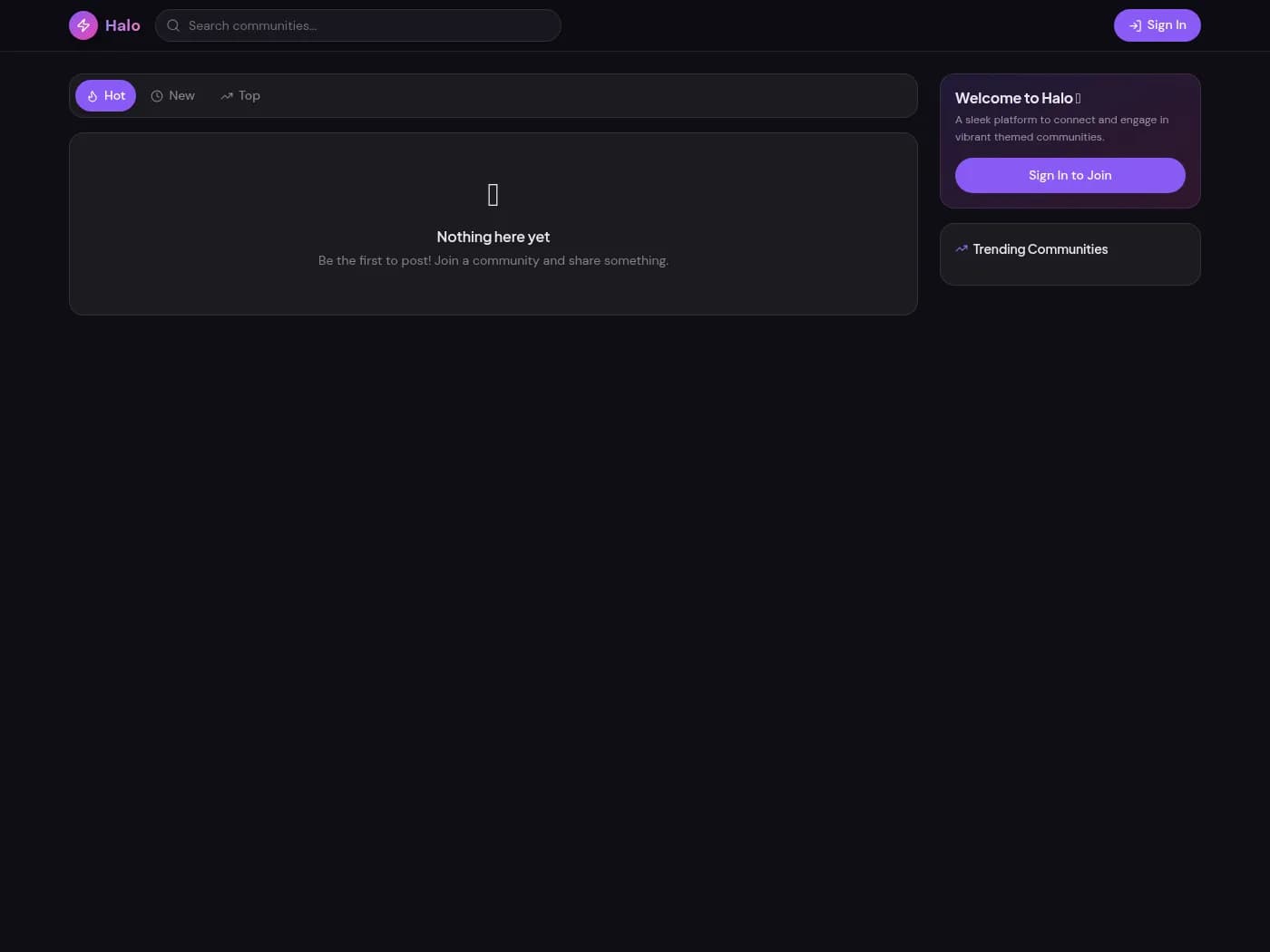 Halo Social Hub