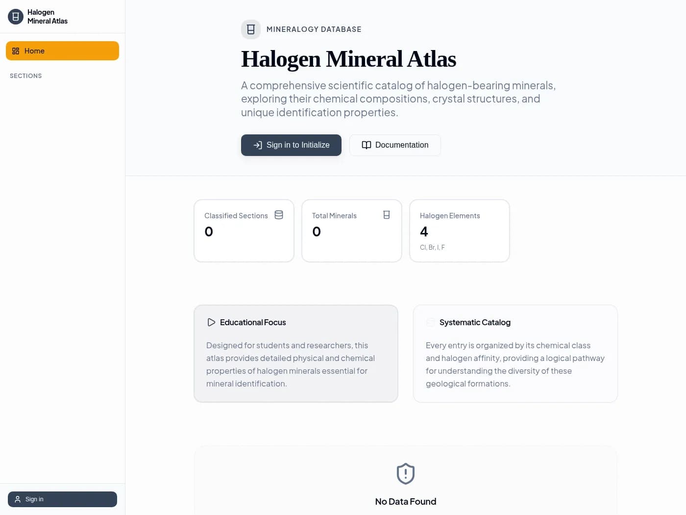 Halogen Mineral Atlas