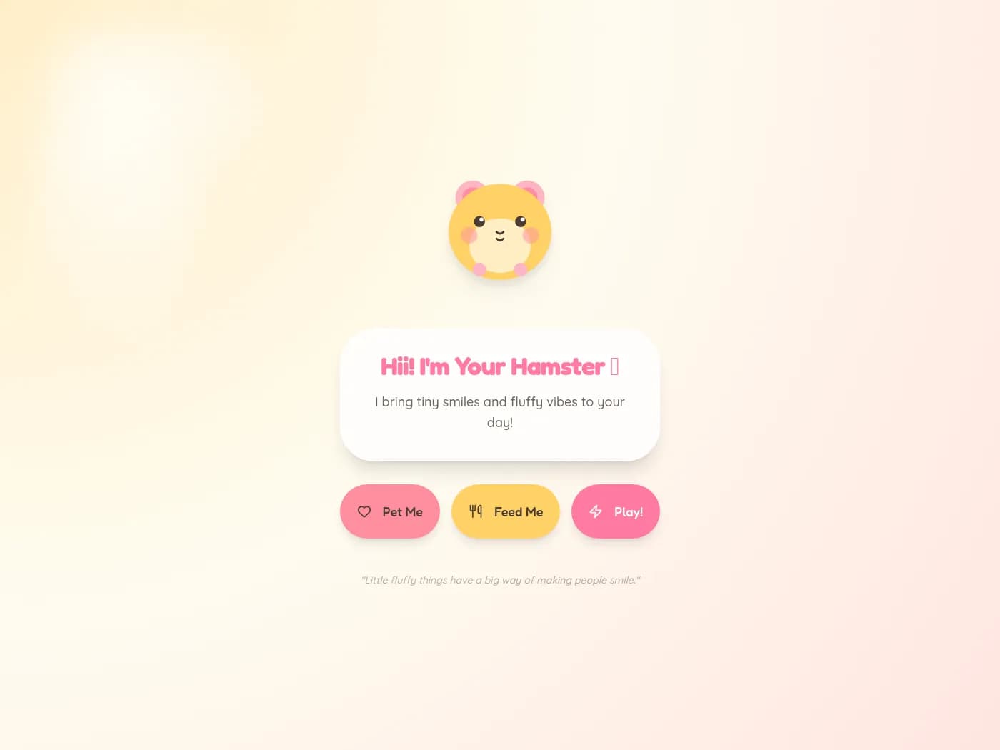 Hamster Smiles Page