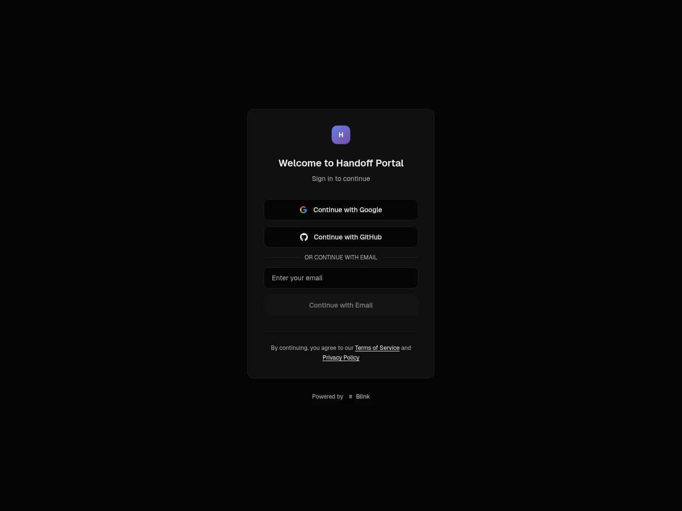 Handoff Portal