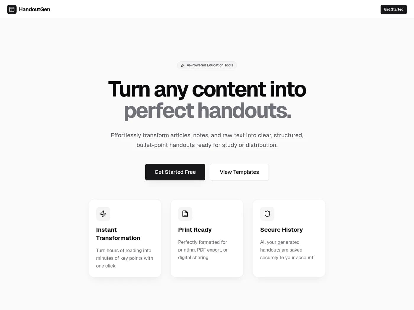 Handout Generator