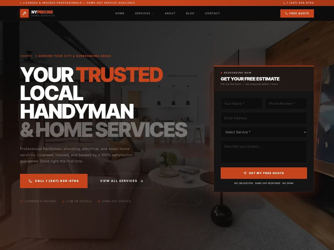 Handyman Pro Webflow Clone