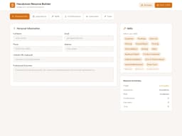 Handyman Resume Builder