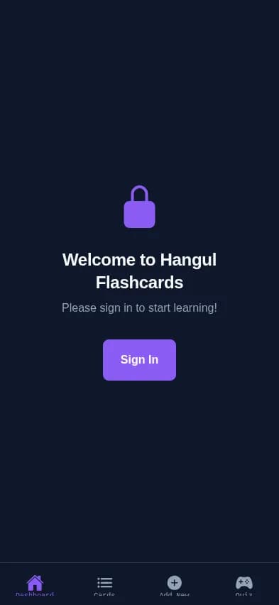 Hangul Flash PWA