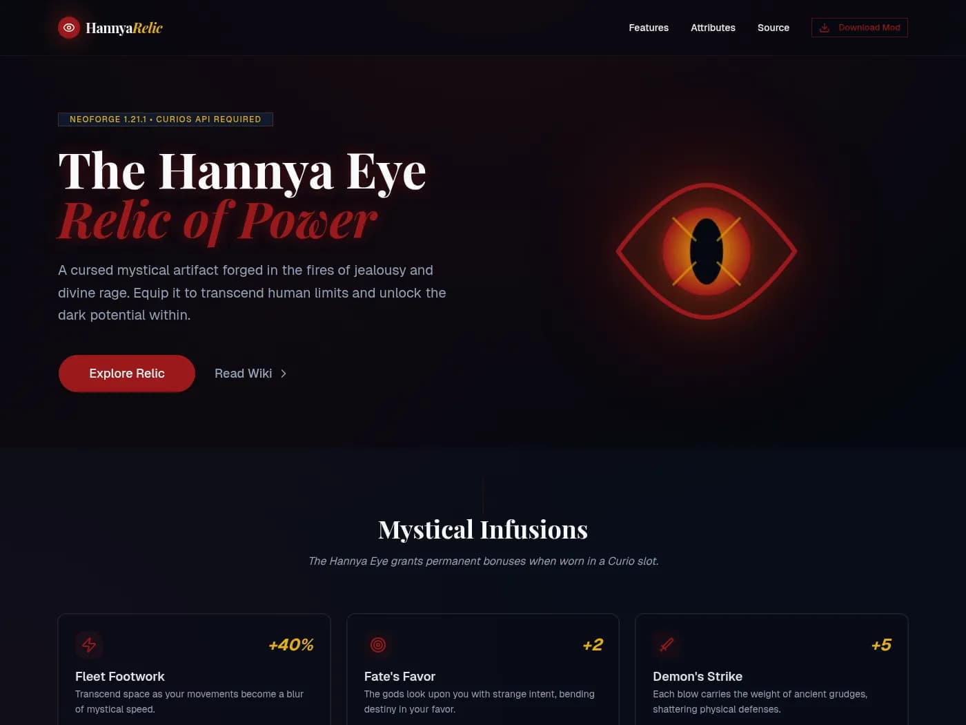 Hannya Eye Relic Mod