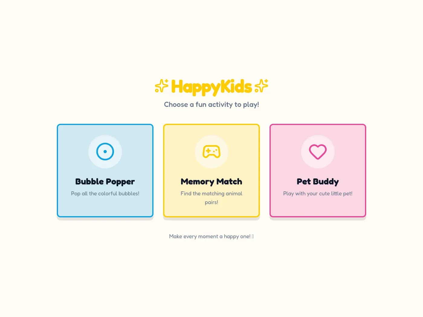HappyKids Fun App