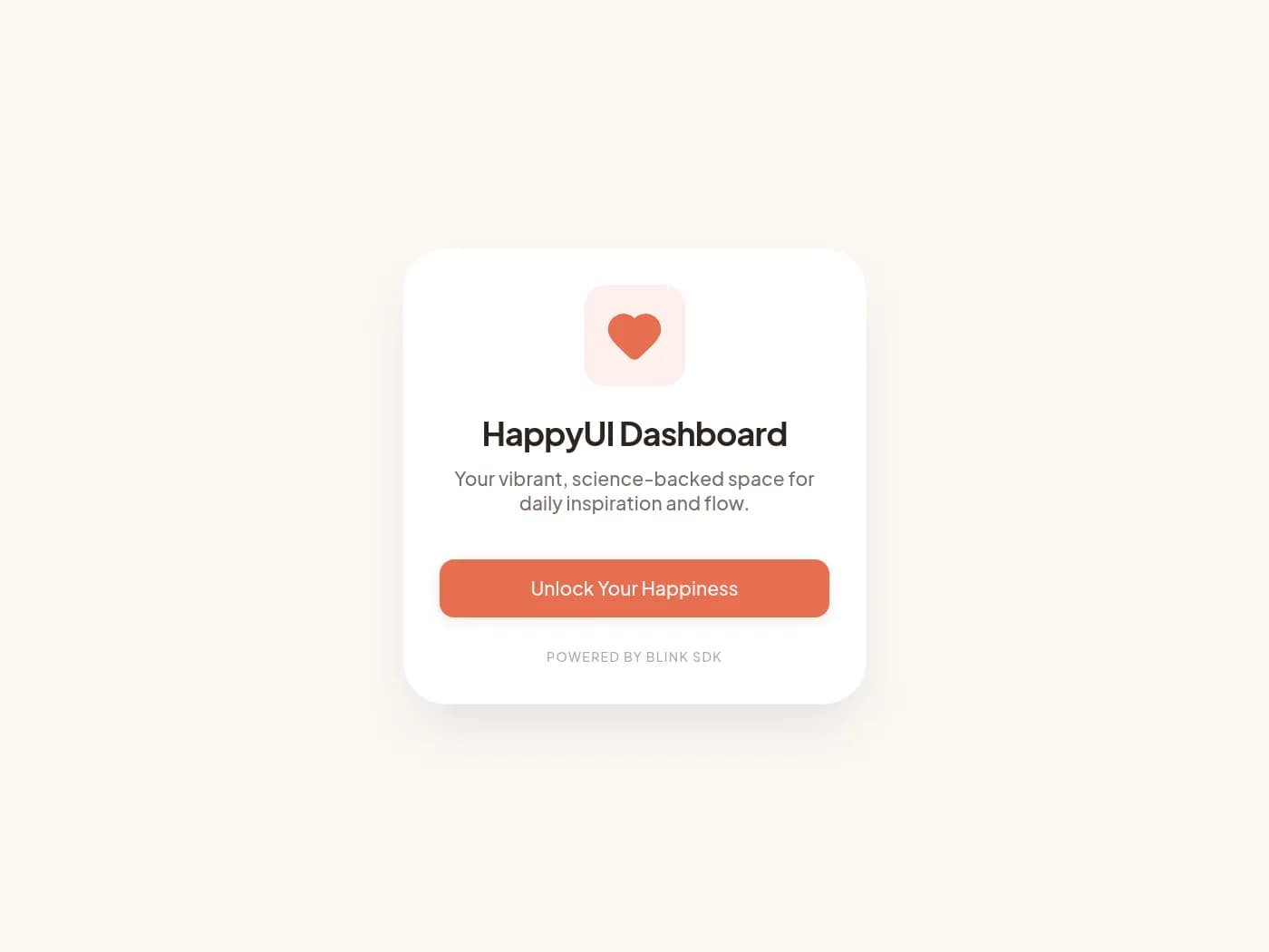 HappyUI Dashboard