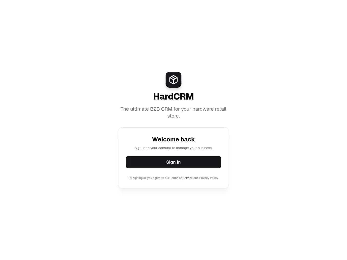 Hardware CRM Suite