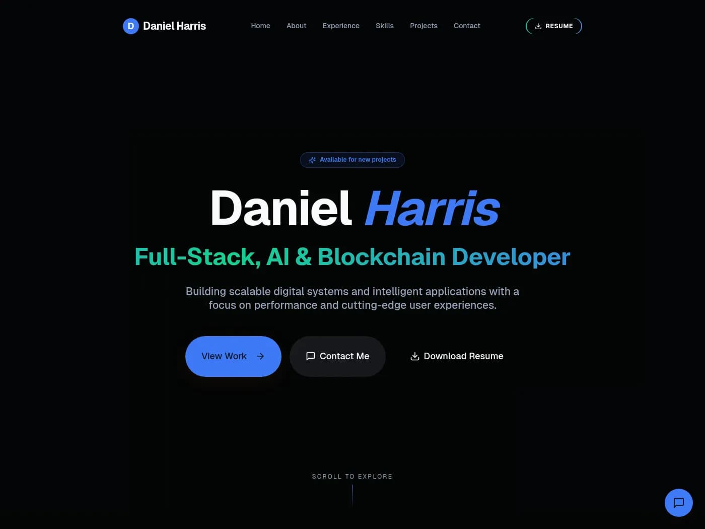 Harris AI Developer Portfolio