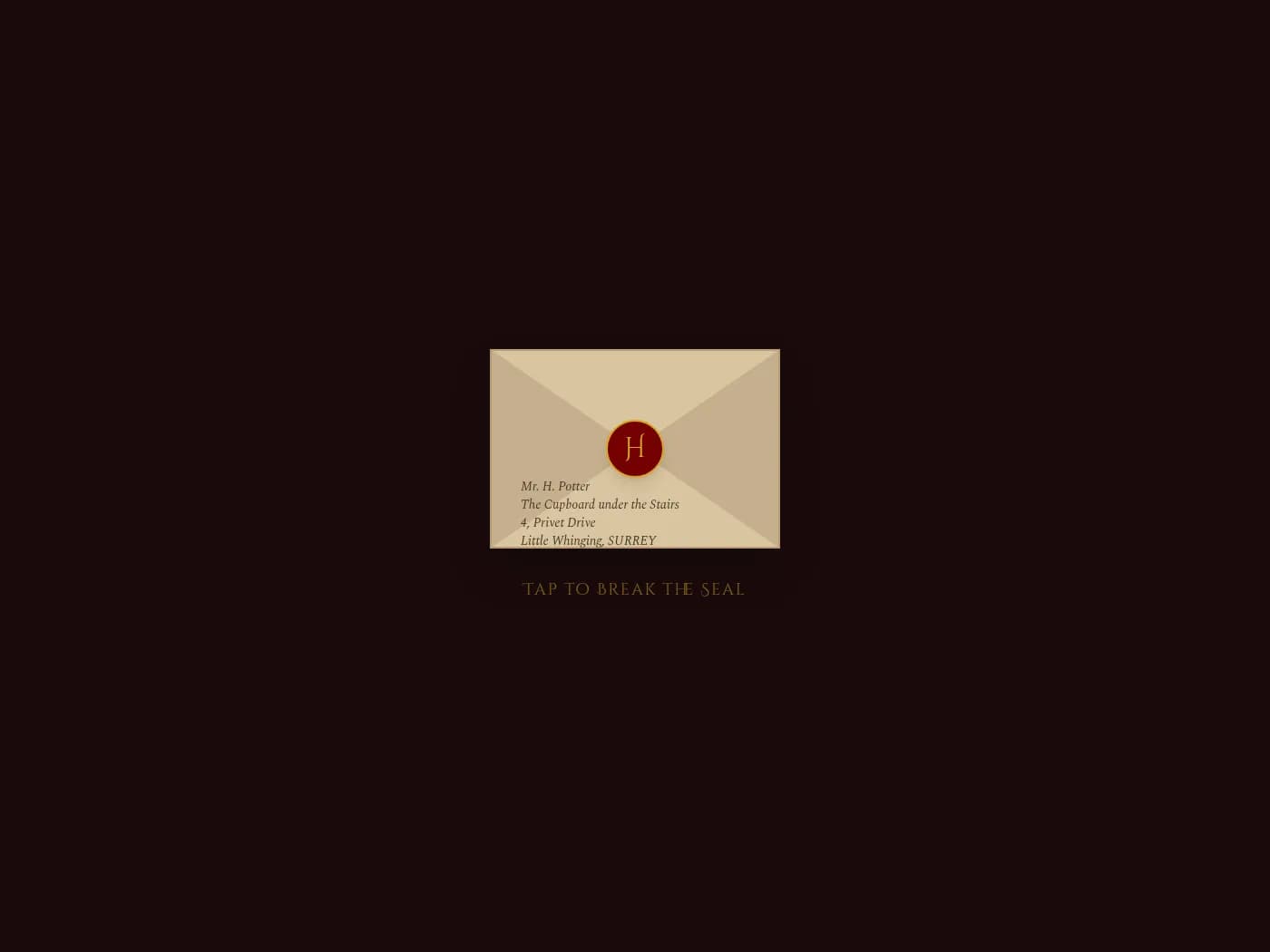 Wizarding Birthday Invite