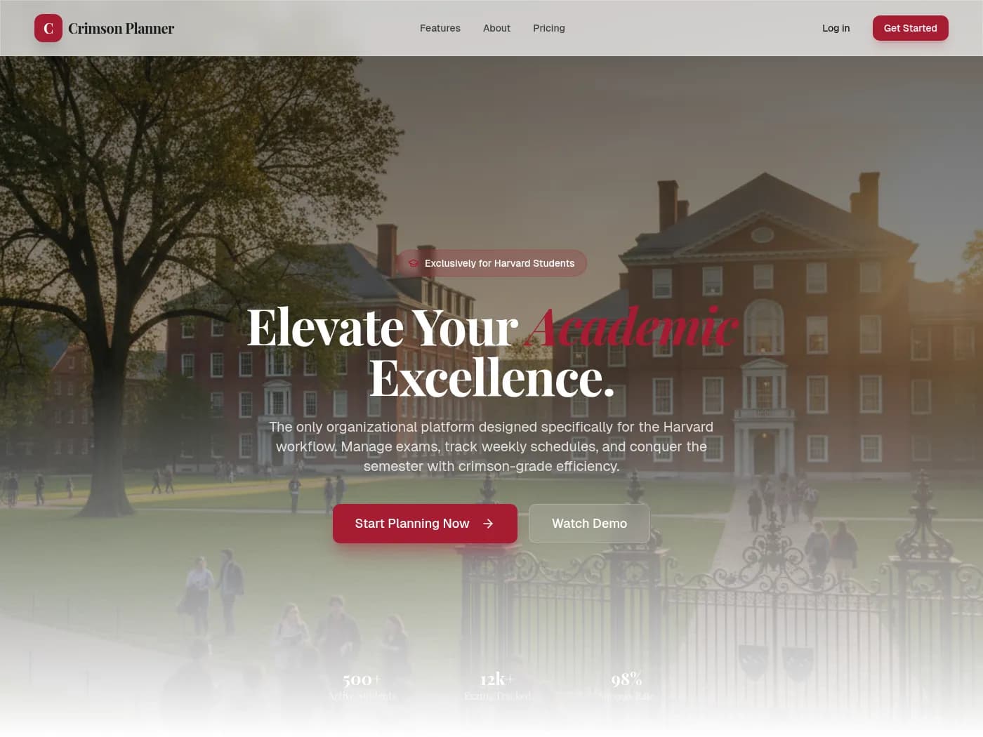 Harvard Student Planner
