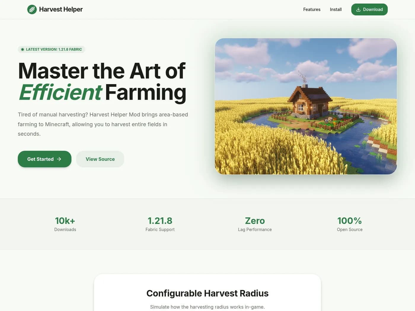 Harvest Helper Mod