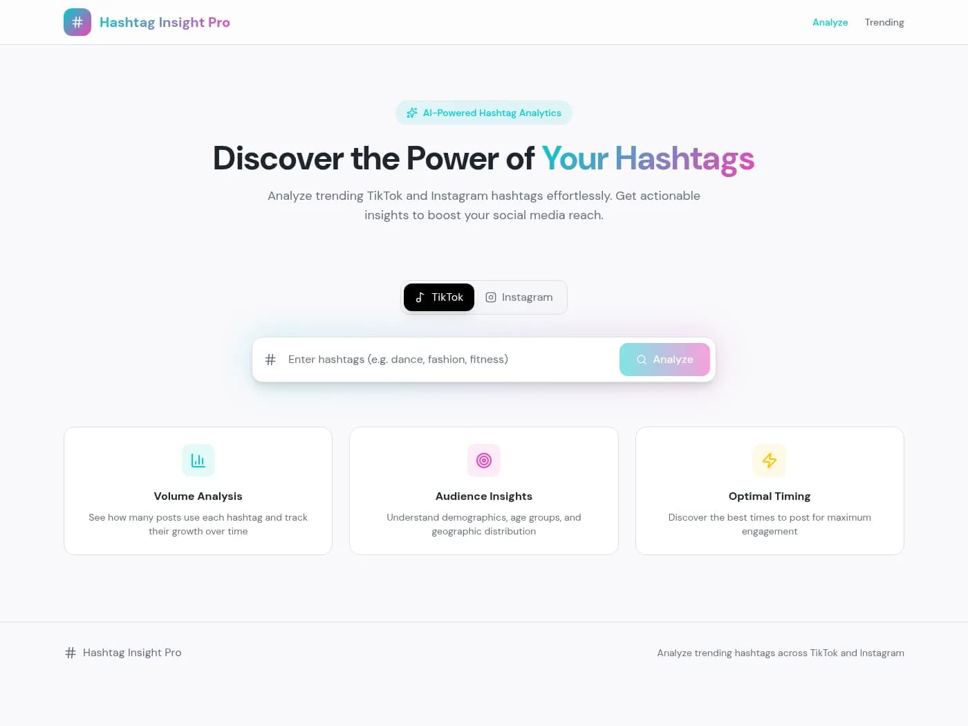 Hashtag Insight Pro