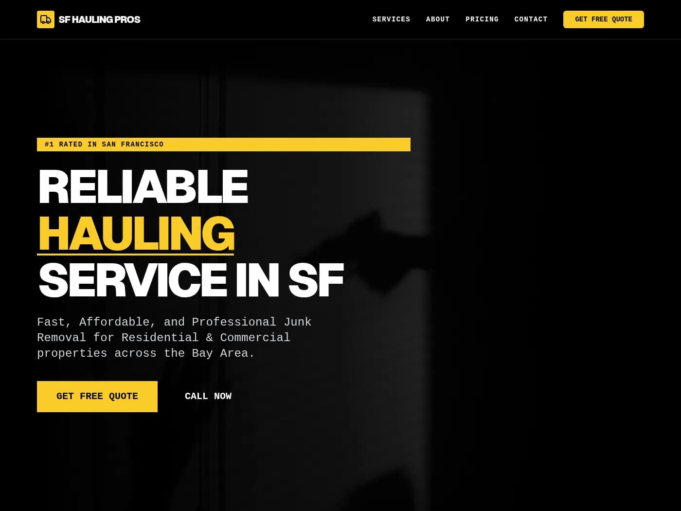 Hauling Pro Web Builder