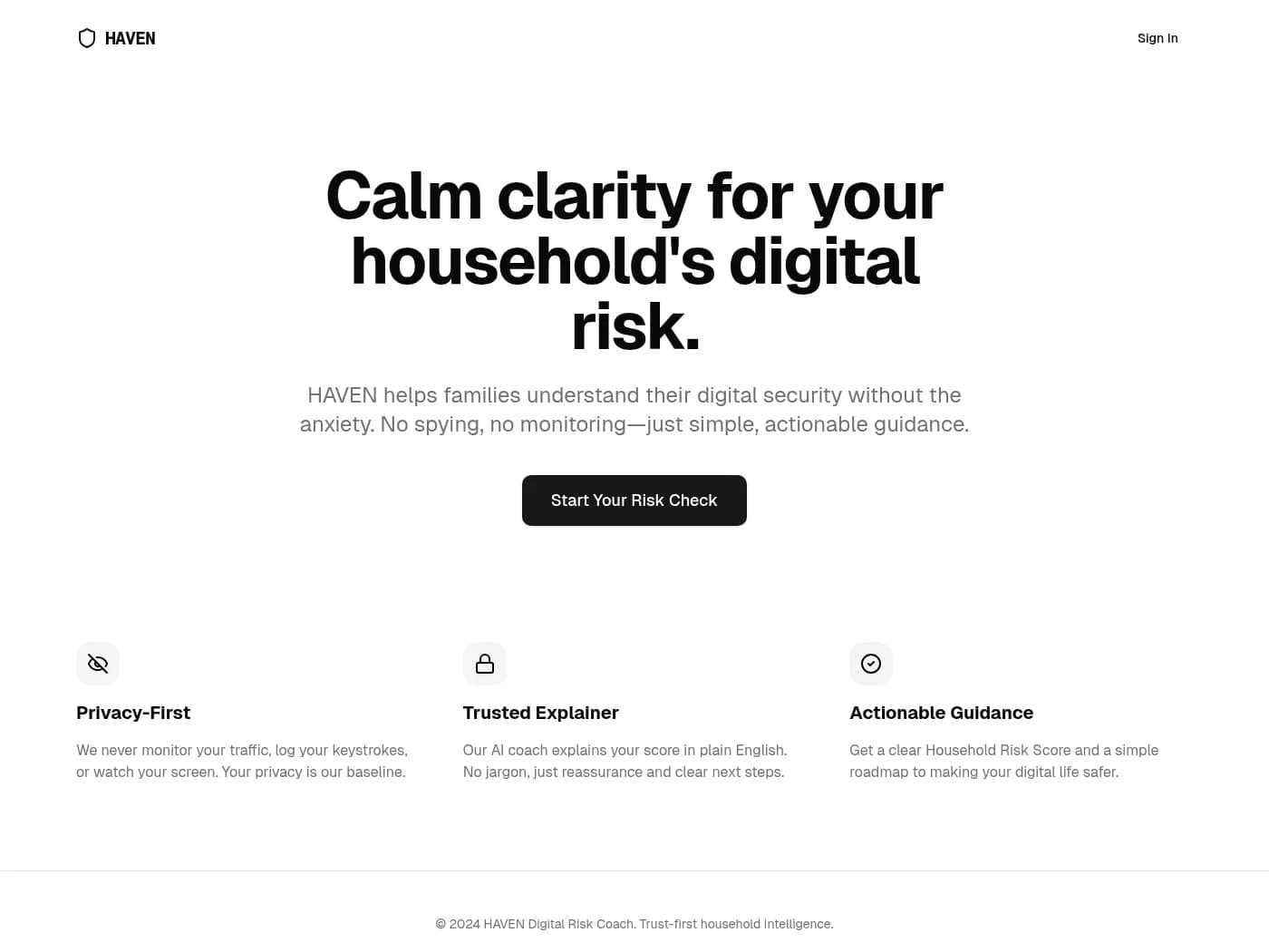 HAVEN Digital Risk Coach