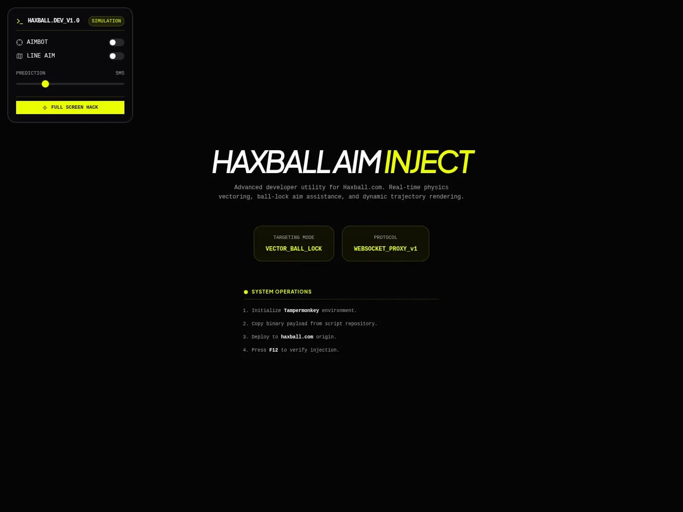 Haxball Aim Assist GUI