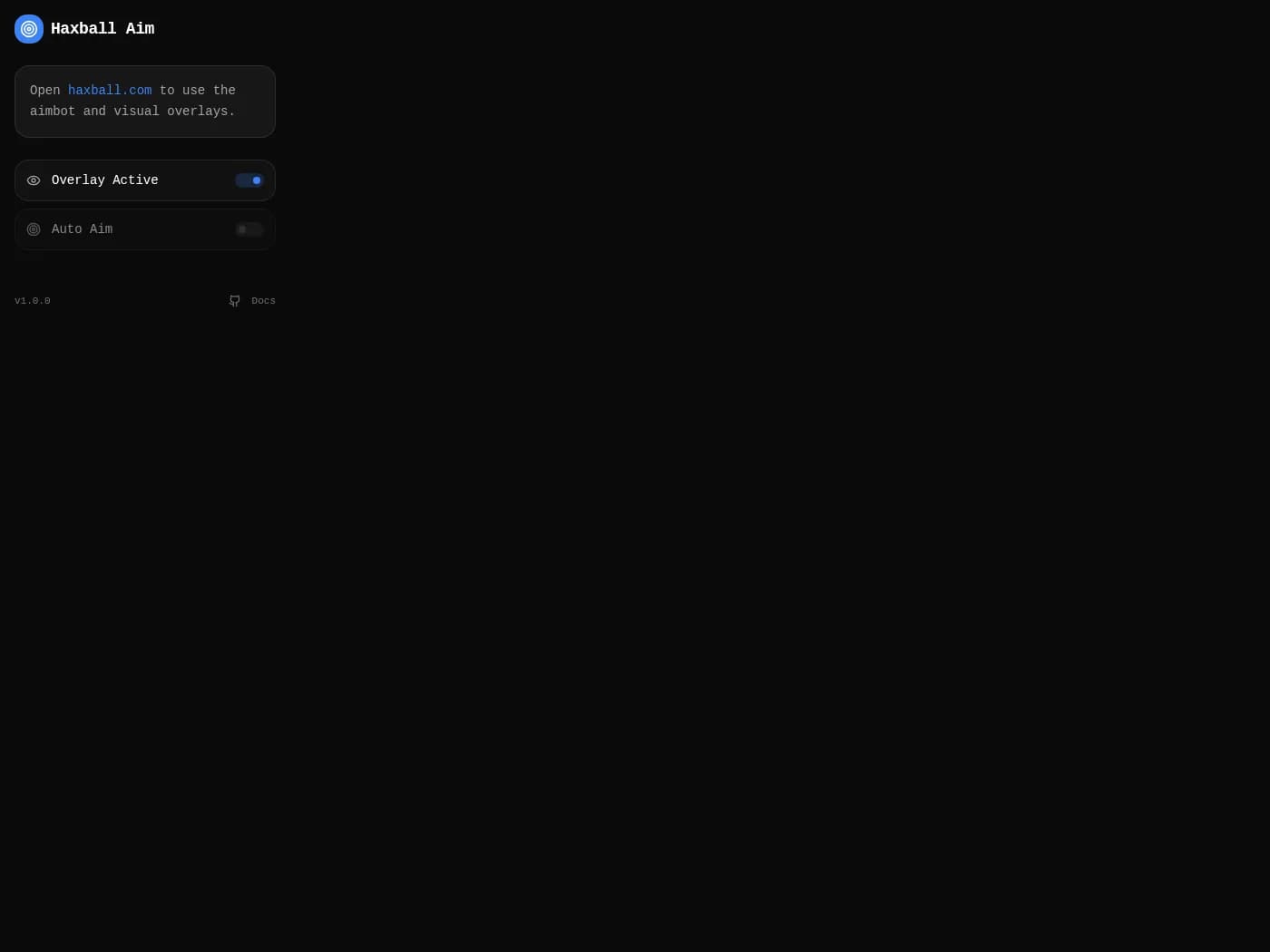 Haxball Aim Assist GUI