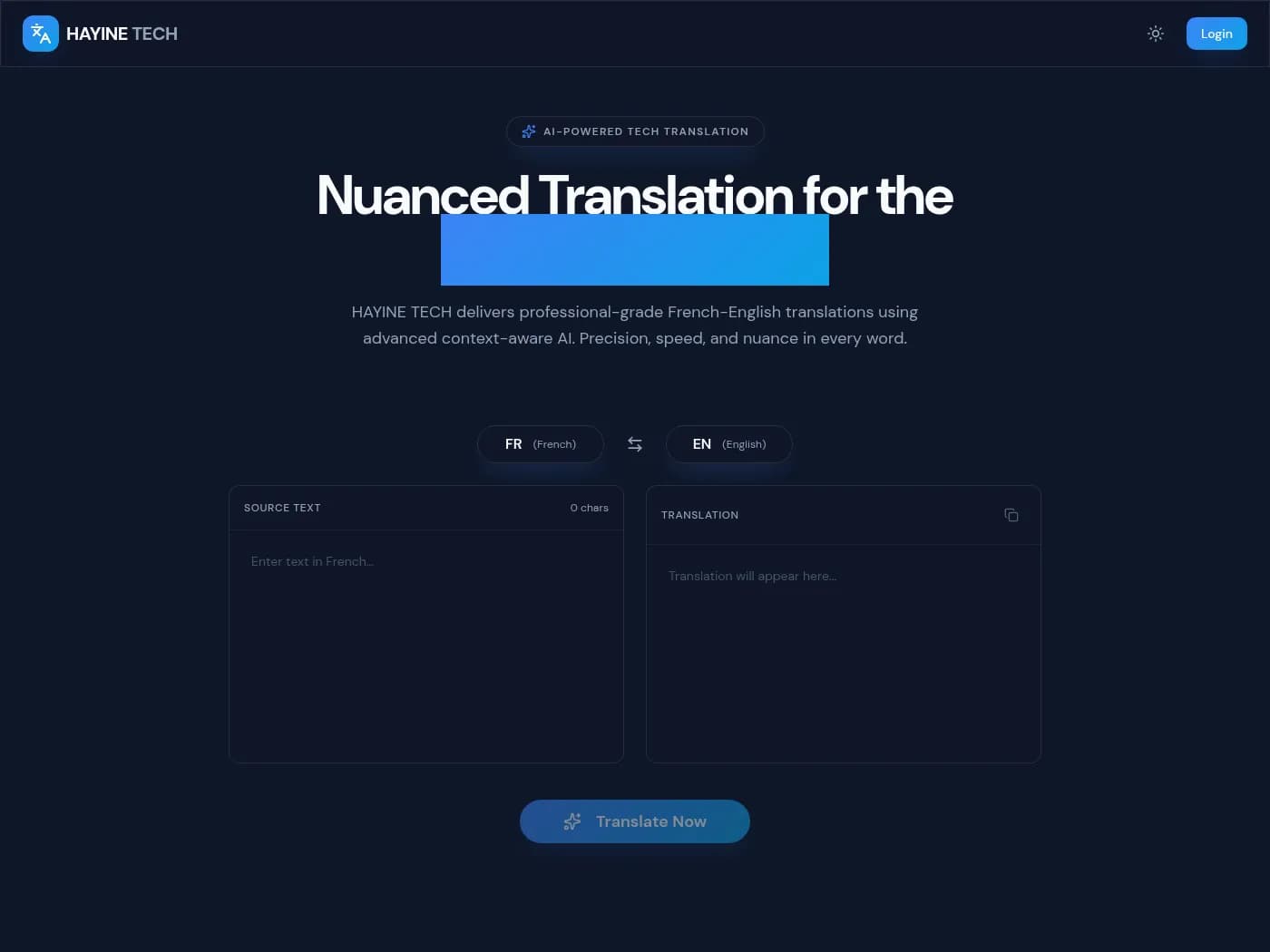HAYINE Tech Translator