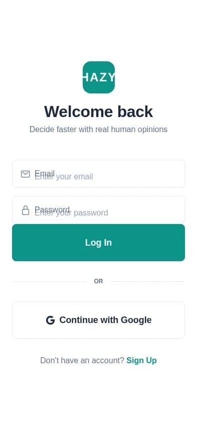 HAZY: Instant Decision Polls
