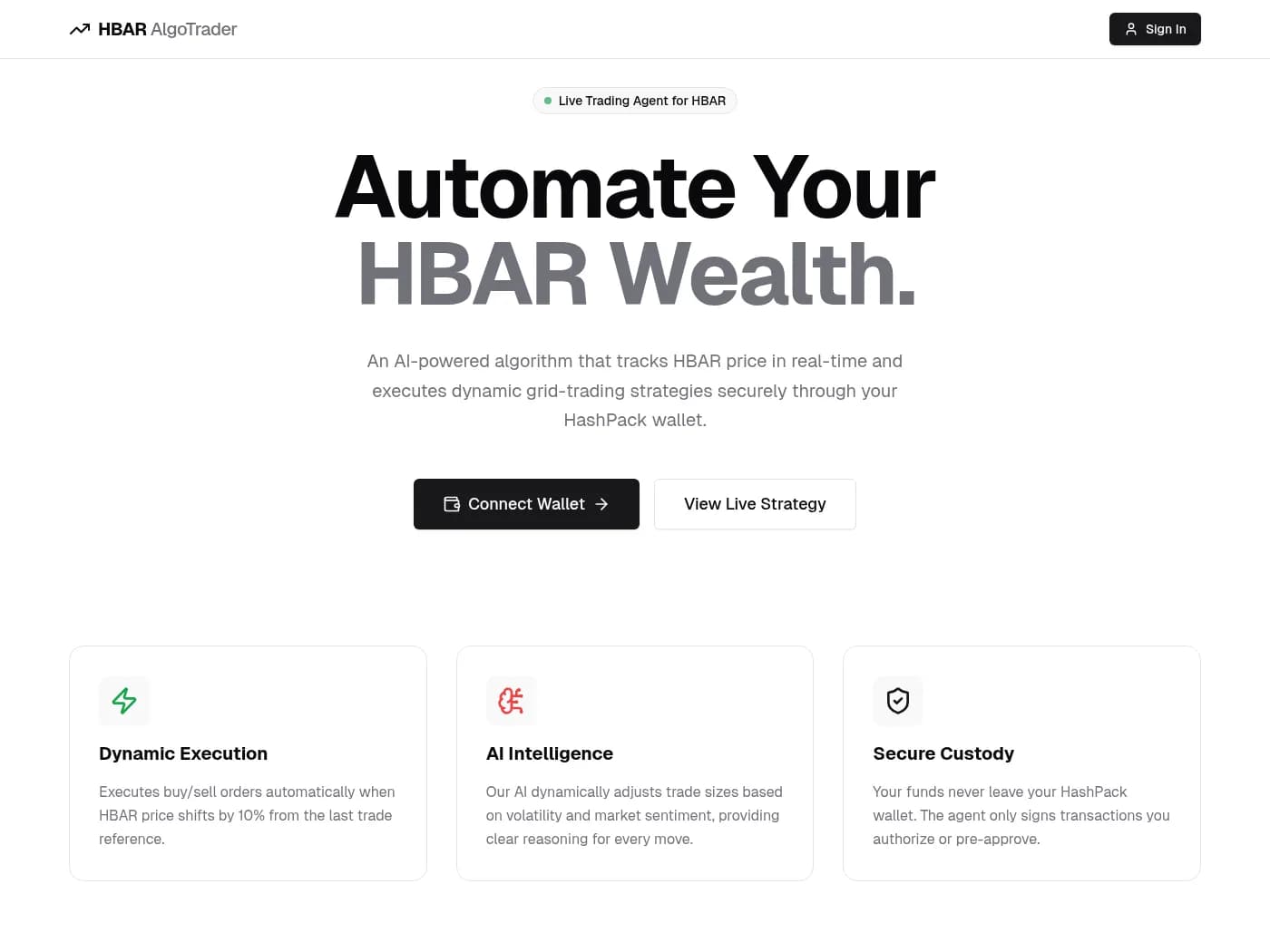 HBAR AlgoTrader