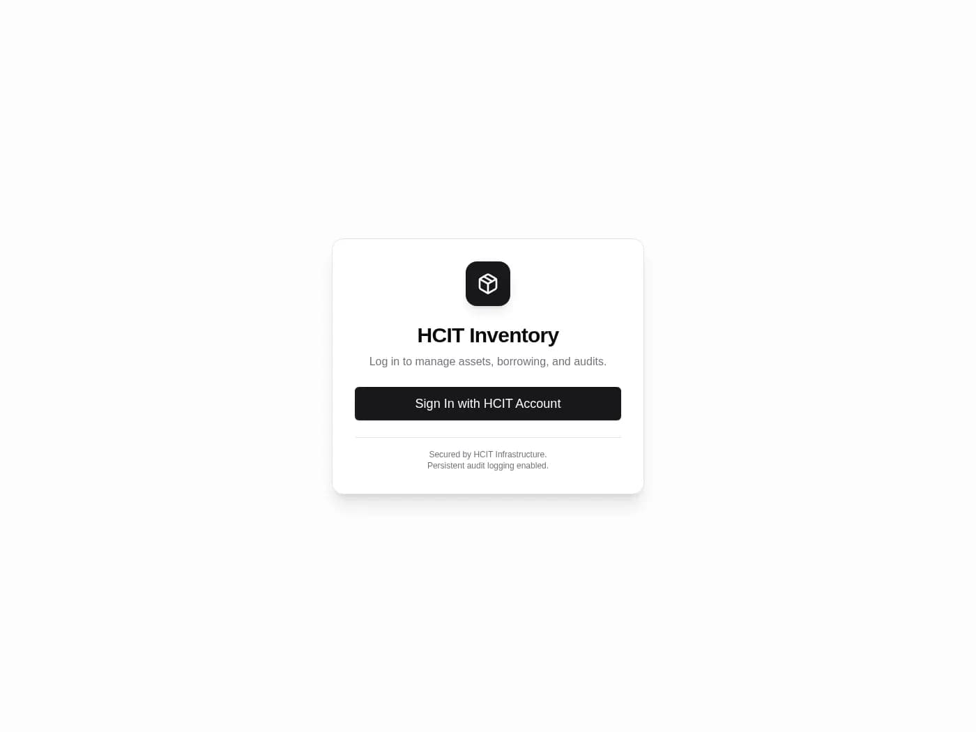 HCIT Inventory System