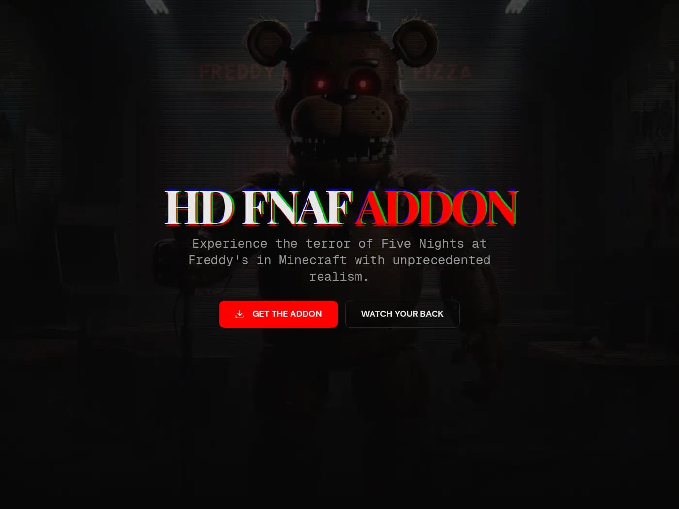 HD FNAF Minecraft Addon