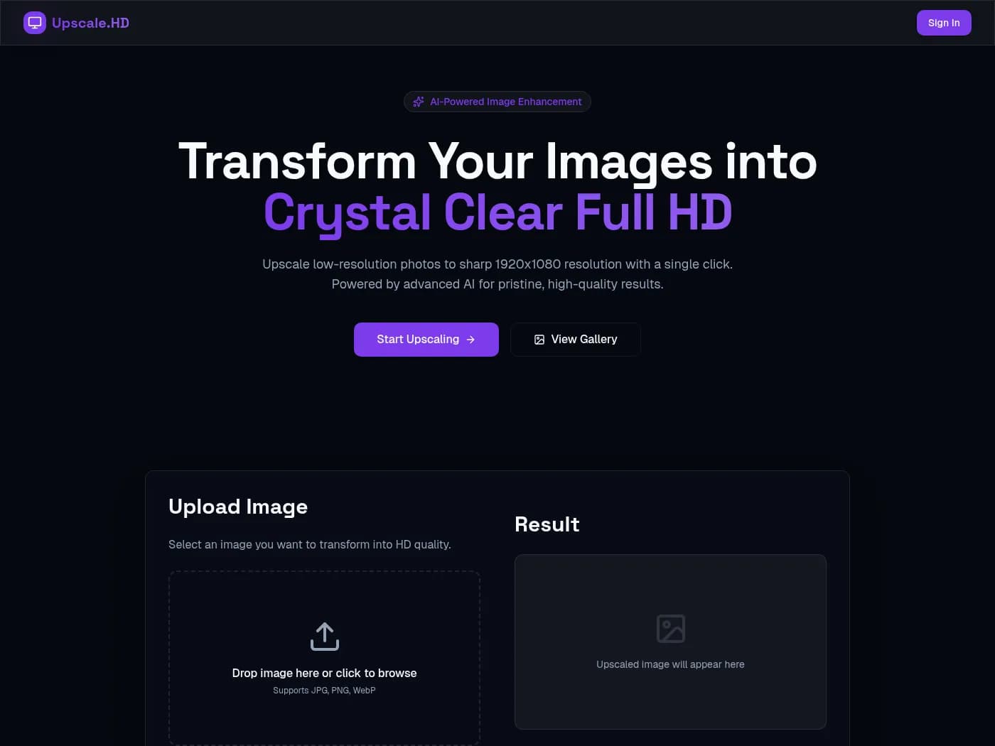 HD Image UpScaler