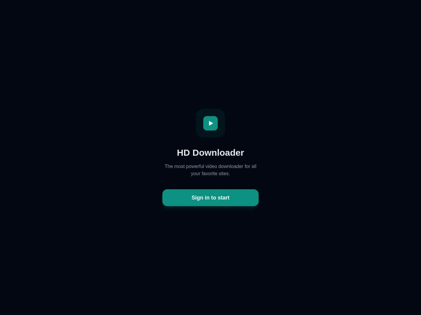 HD Video Downloader Clone