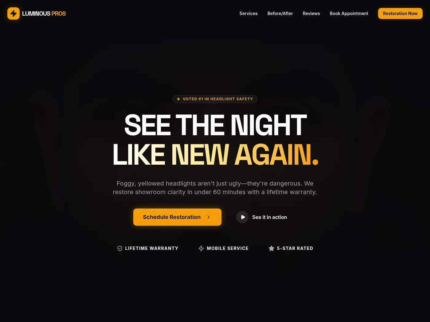 Luminous Headlight Pros