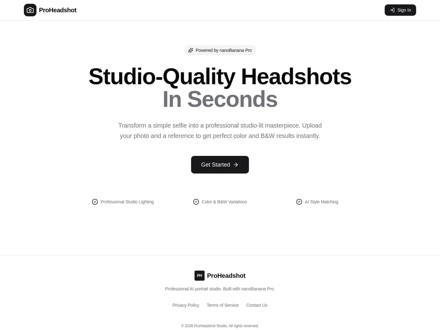 Pro Headshot Studio