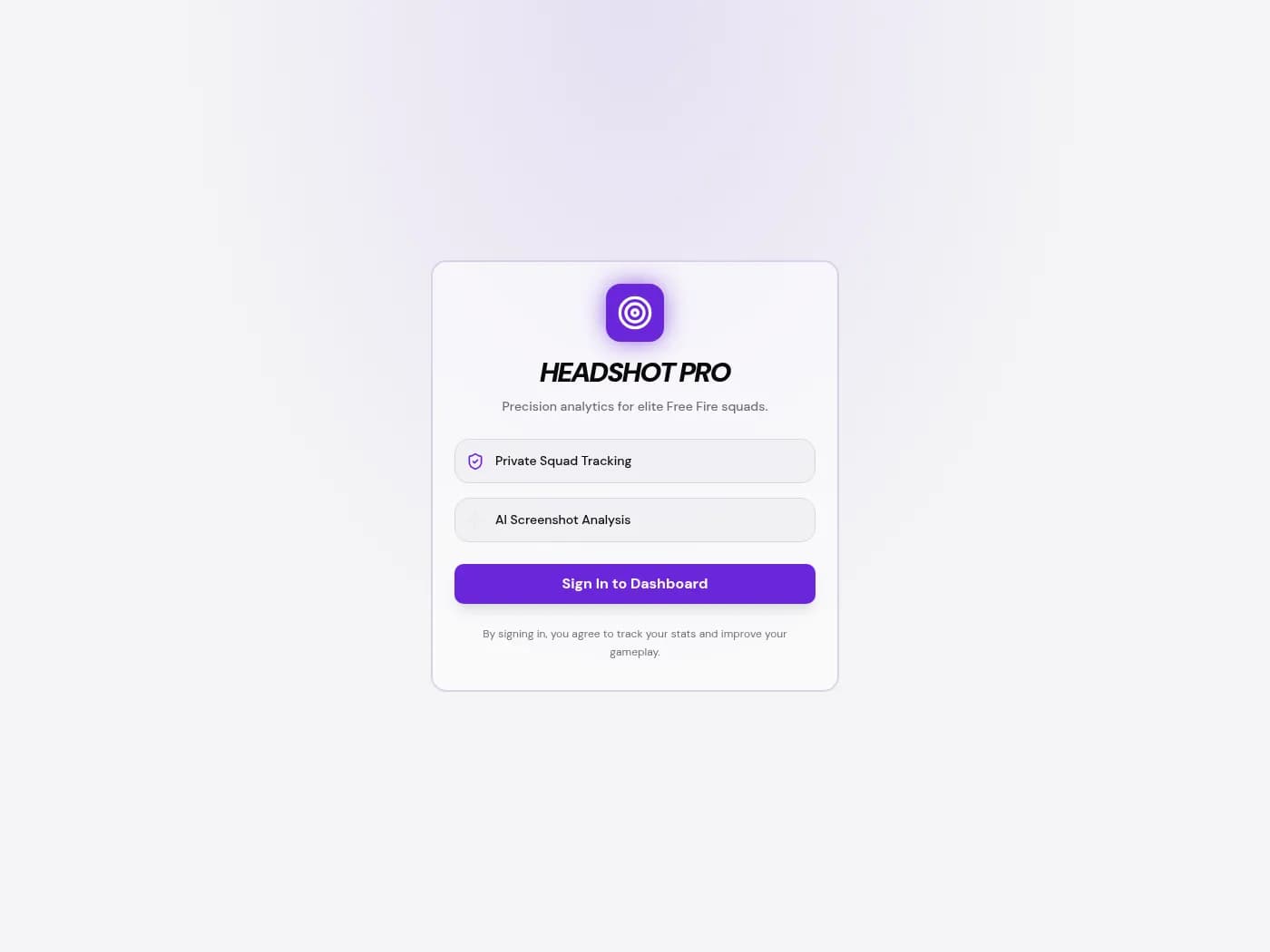Headshot Pro Tracker