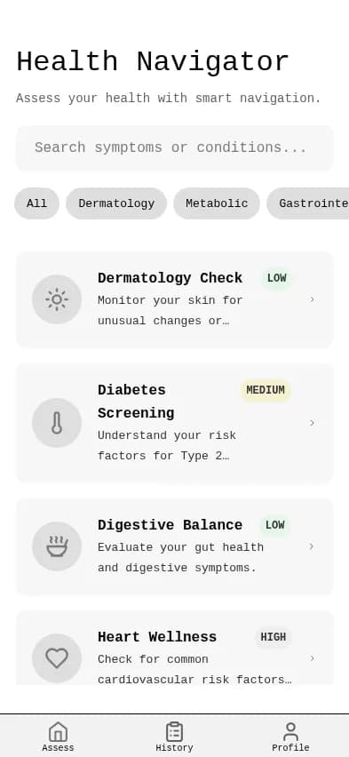 Health Check Navigator