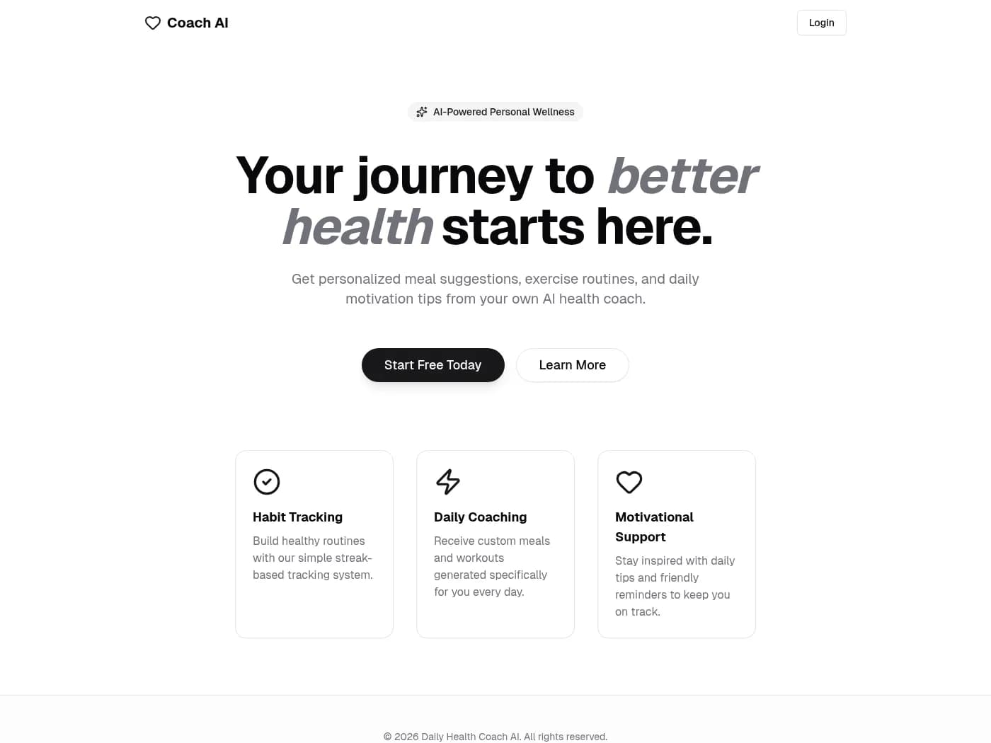 Daily Health Coach AI