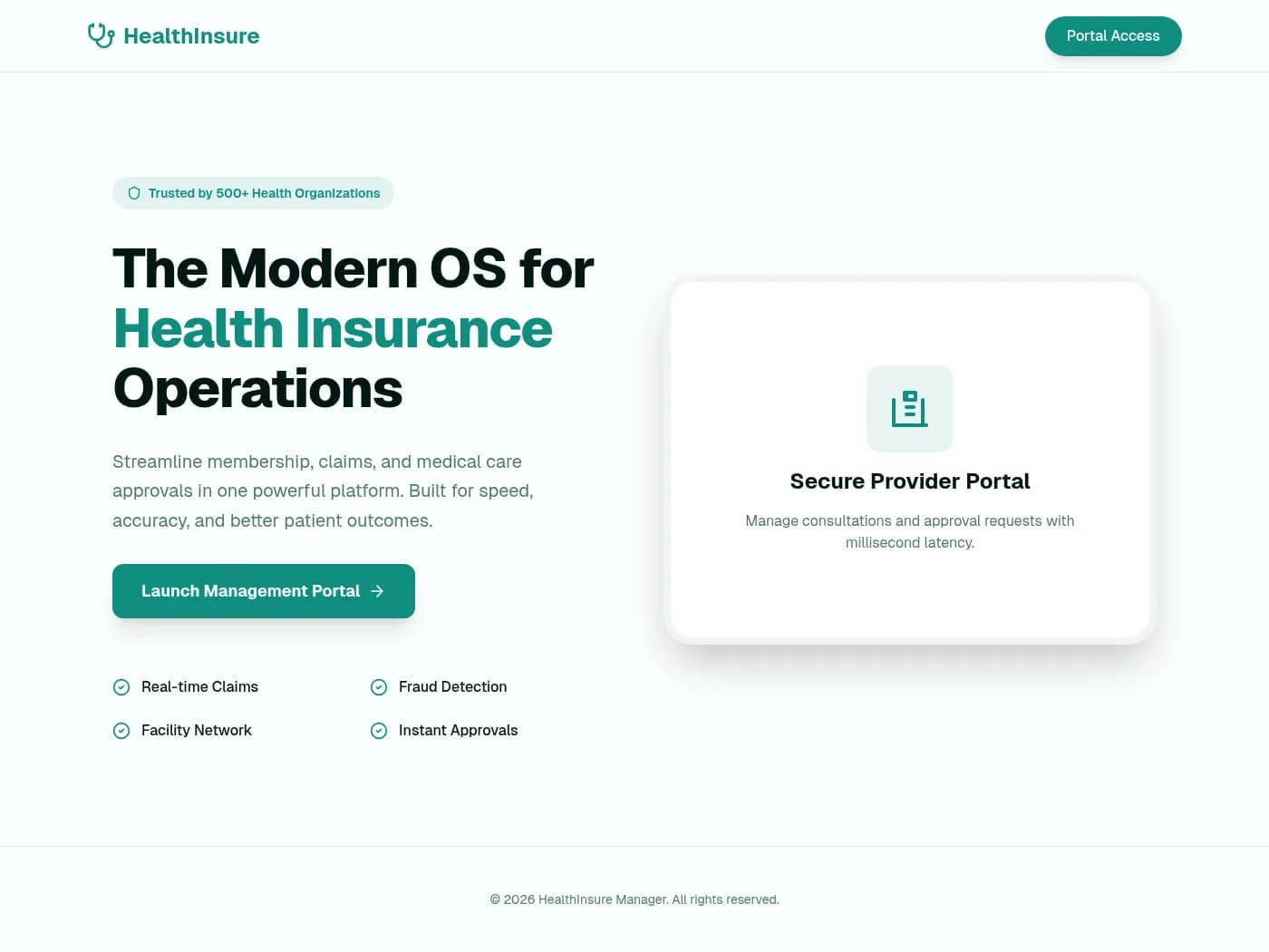 HealthInsure Manager