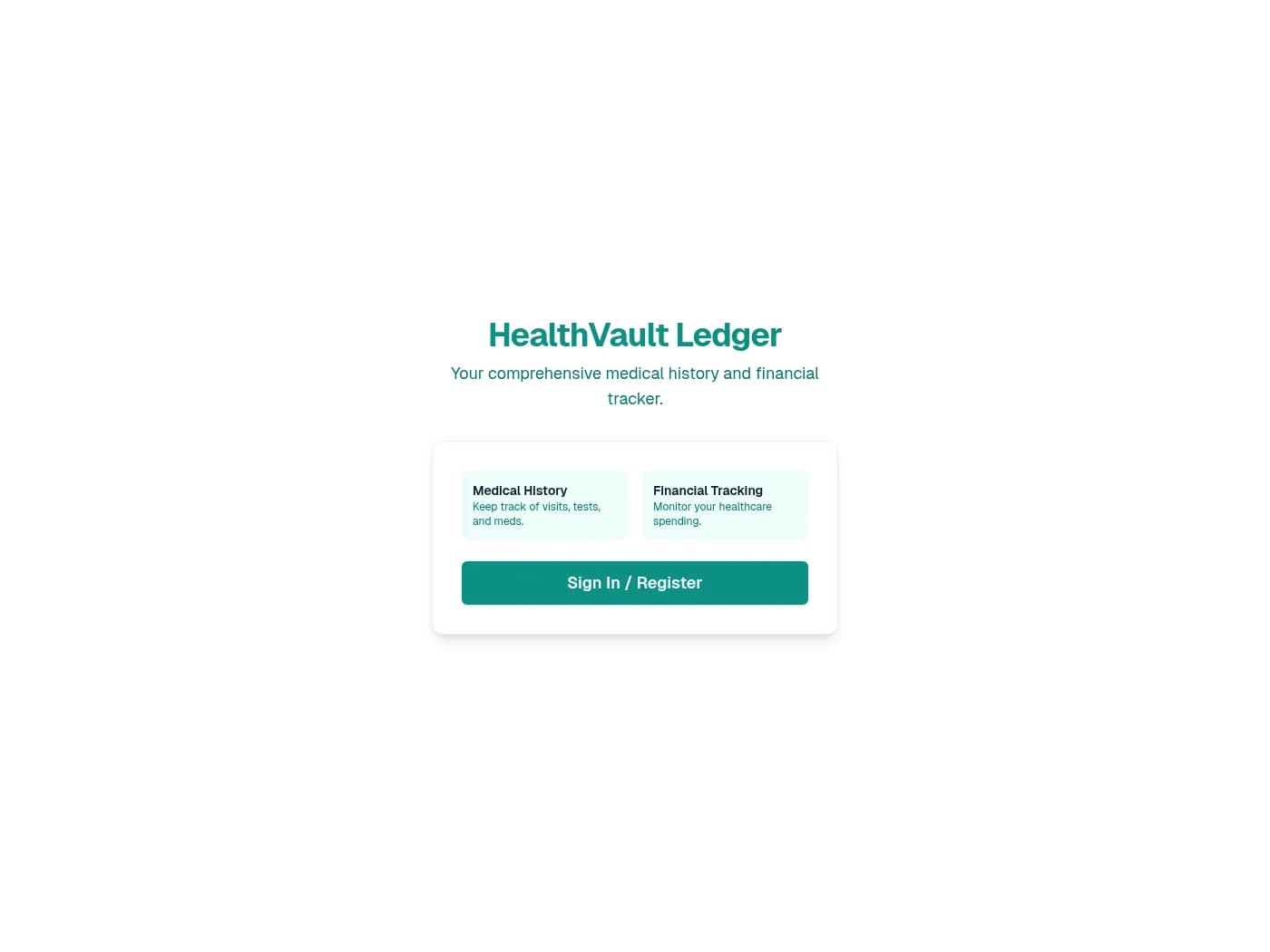 HealthVault Ledger