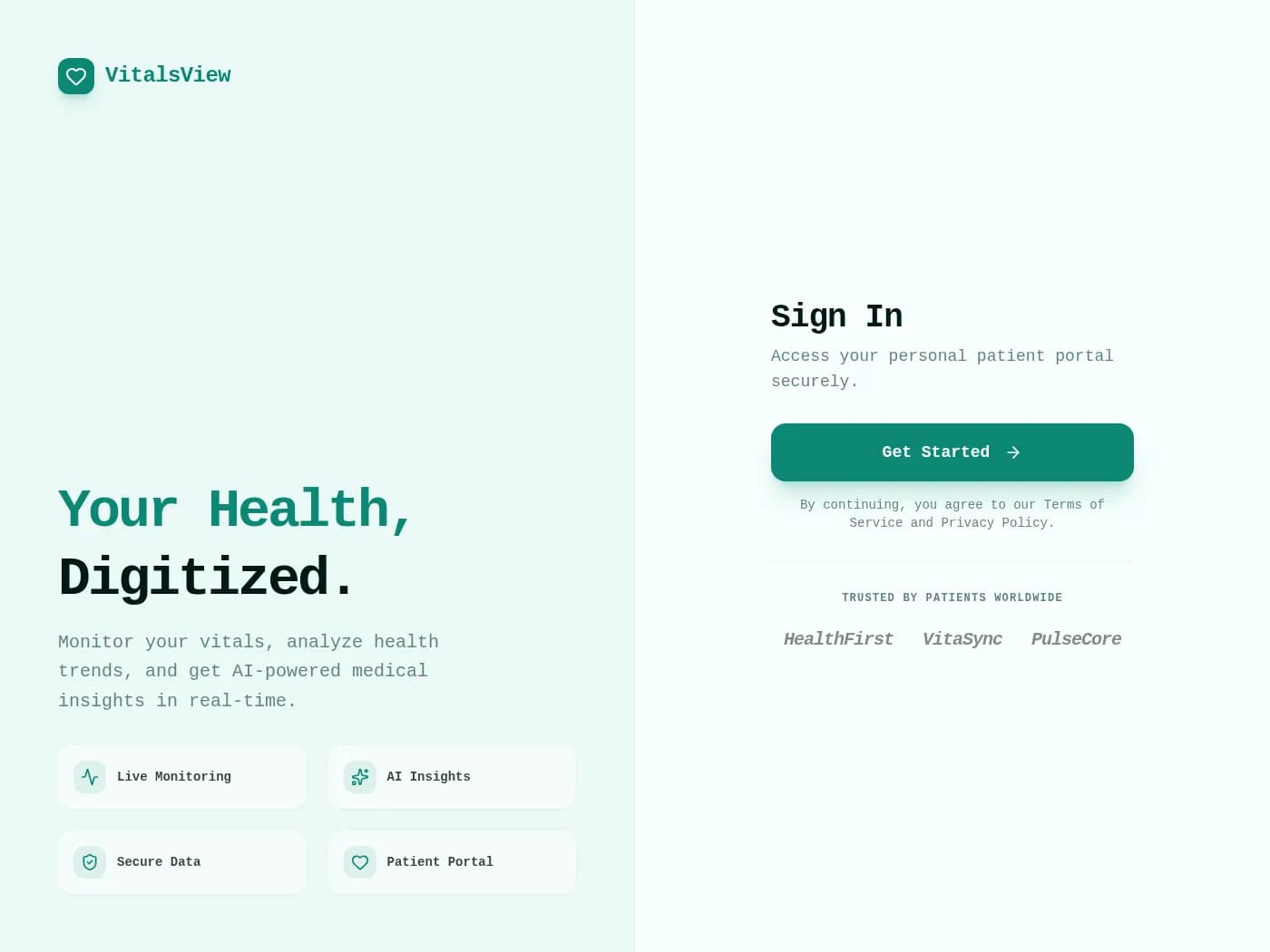 VitalsView Health Monitor