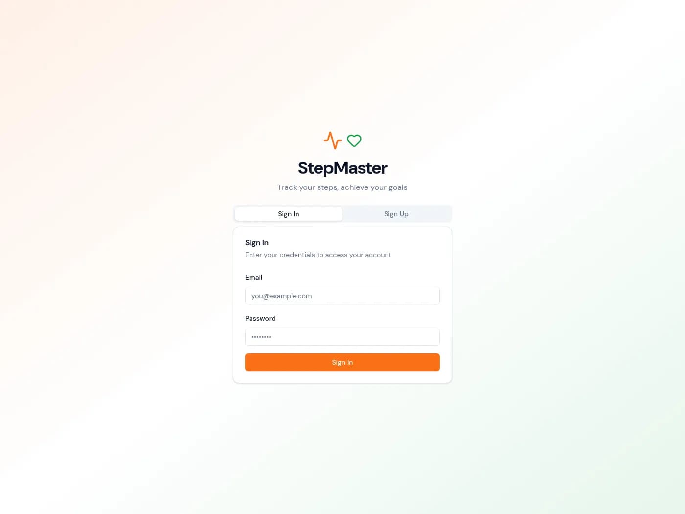 StepMaster Health App