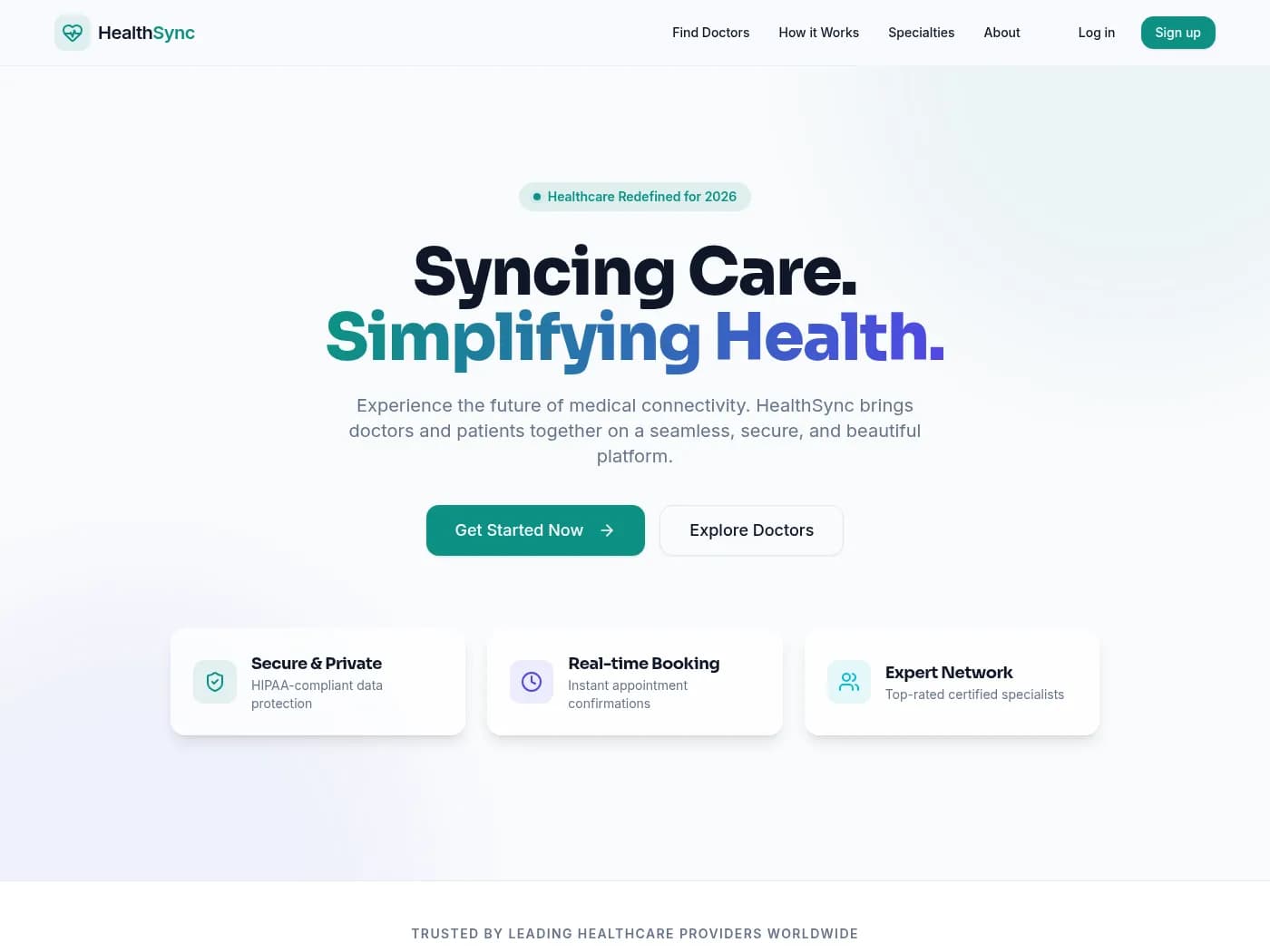 Health Sync Web App