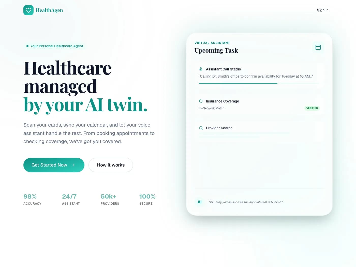 HealthInsure Agent App