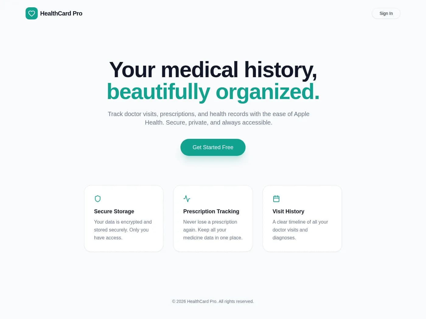 HealthCard Pro
