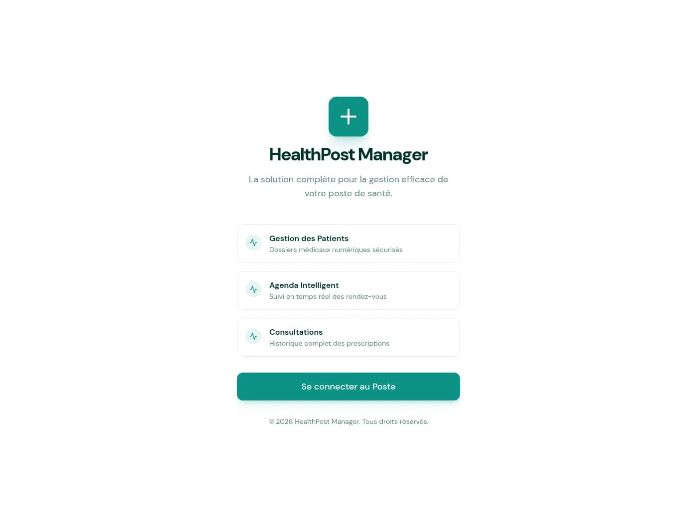 HealthPost Manager