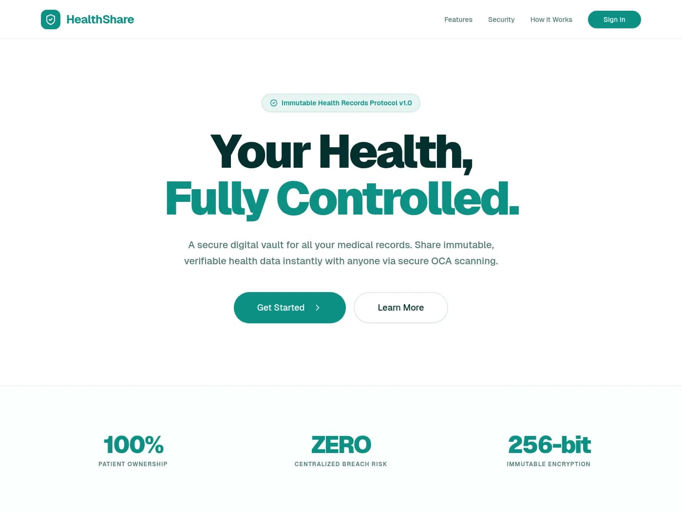 HealthShare Vault