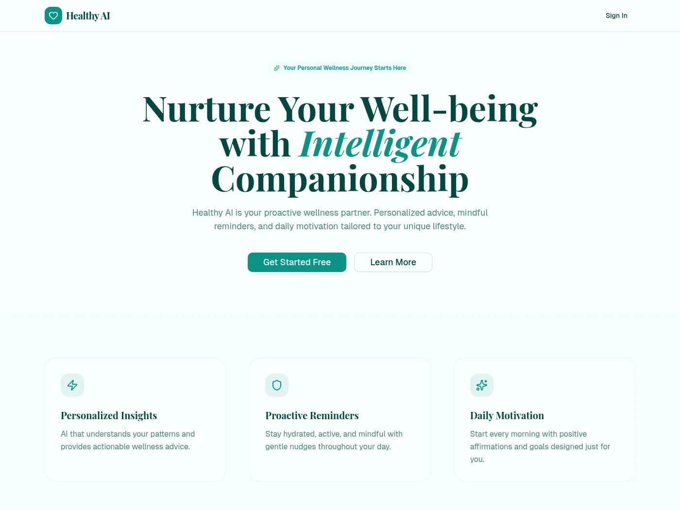 Healthy Companion AI
