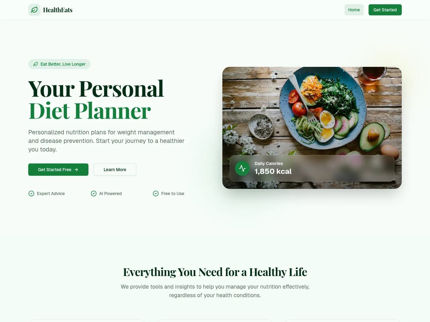 HealthEats Planner